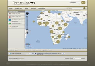 bettermap.org - Mapping global NGO activities | PDF