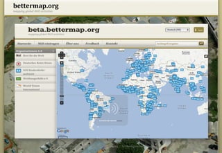 bettermap.org - Mapping global NGO activities | PDF