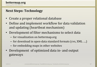 bettermap.org - Mapping global NGO activities | PDF