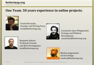 bettermap.org - Mapping global NGO activities | PDF