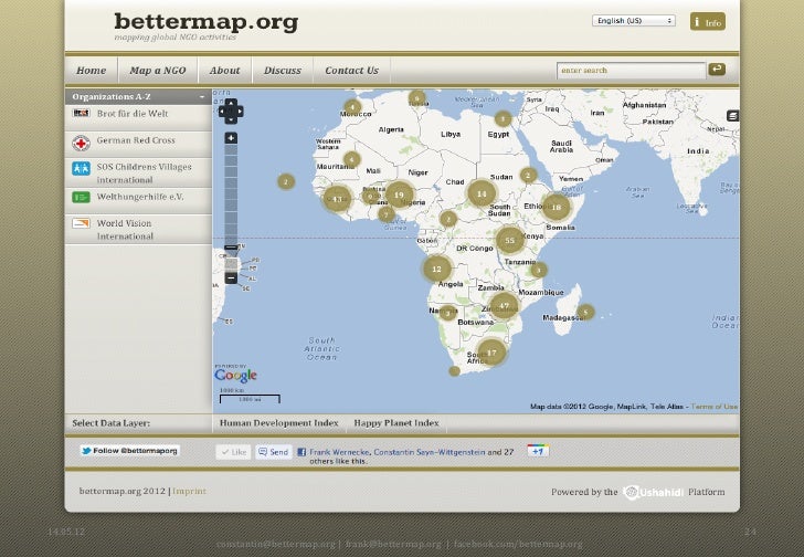 bettermap.org - Mapping global NGO activities