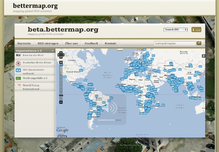 bettermap.org - Mapping global NGO activities