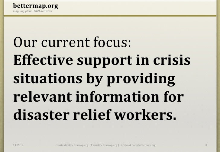 bettermap.org - Mapping global NGO activities