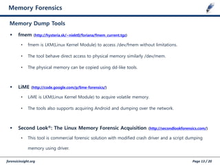 (120513) #fitalk an introduction to linux memory forensics | PDF
