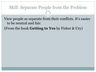 Mediation Skills for Managers | PPT