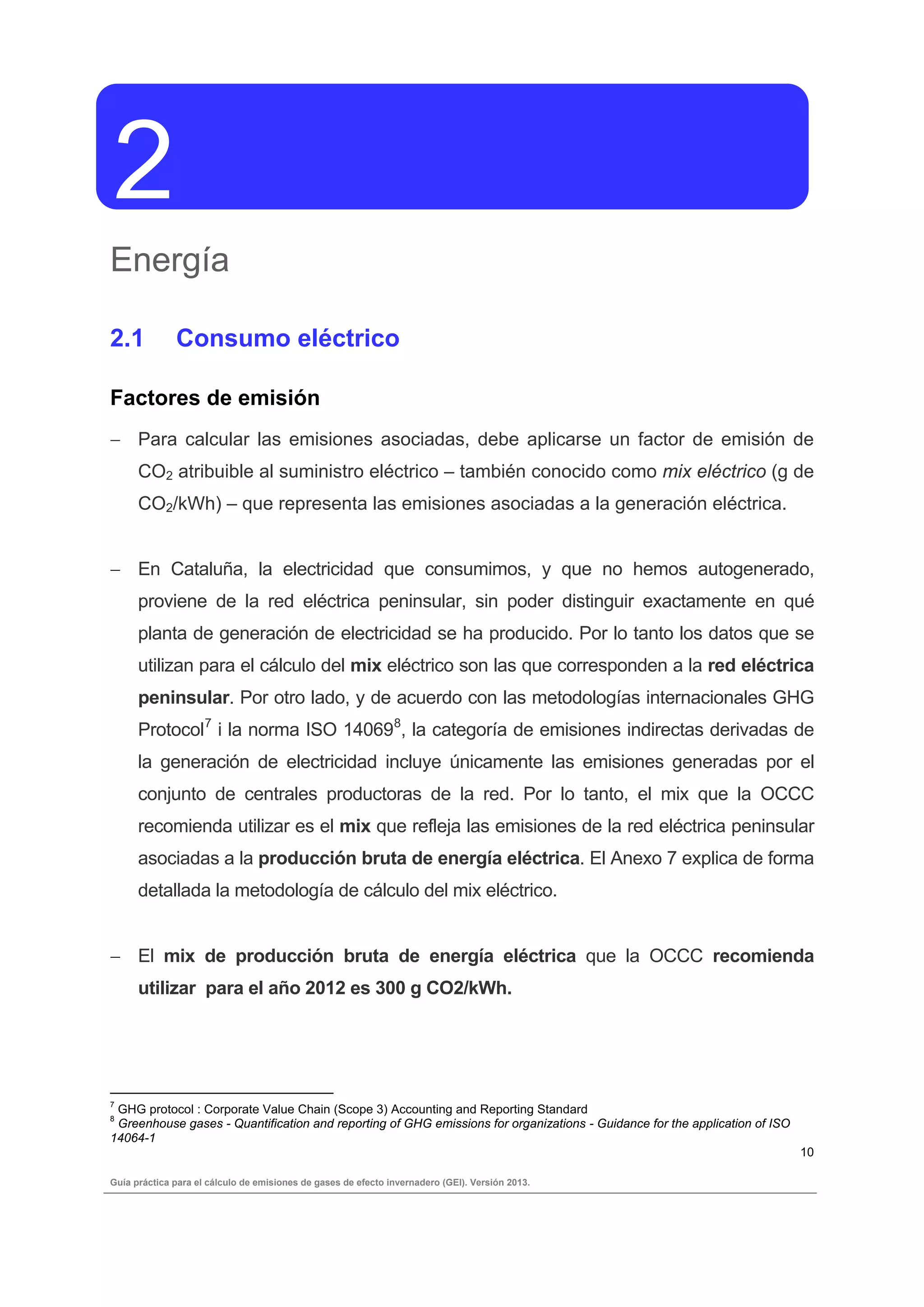 Guía de cálculo de emisiones de gases de efecto invernadero (GEI) | PDF