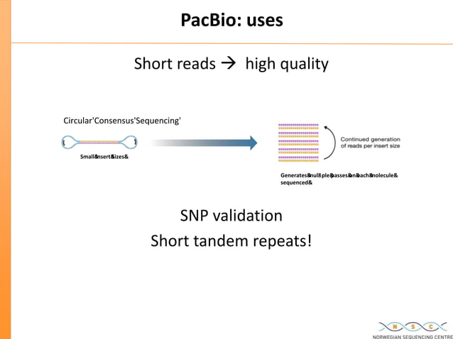 New High Throughput Sequencing technologies at the Norwegian Sequencing ...