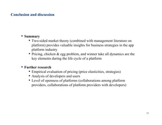 Business models in two-sided markets: an assessment of strategies for ...