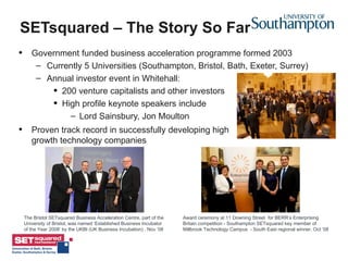 SETsquared presentation | PPT