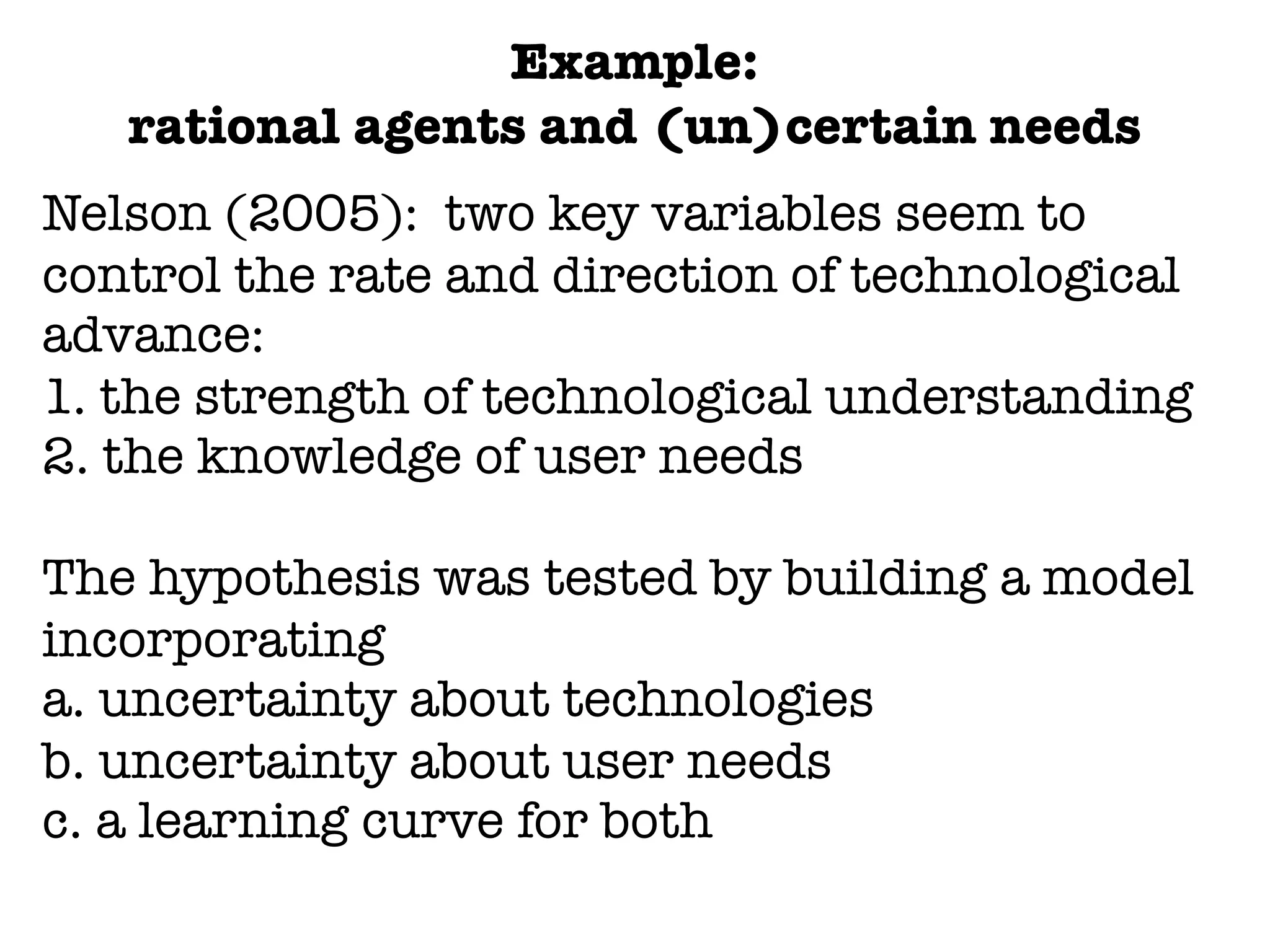 ADDER: A new model for simulating the evolution of technology | PPT