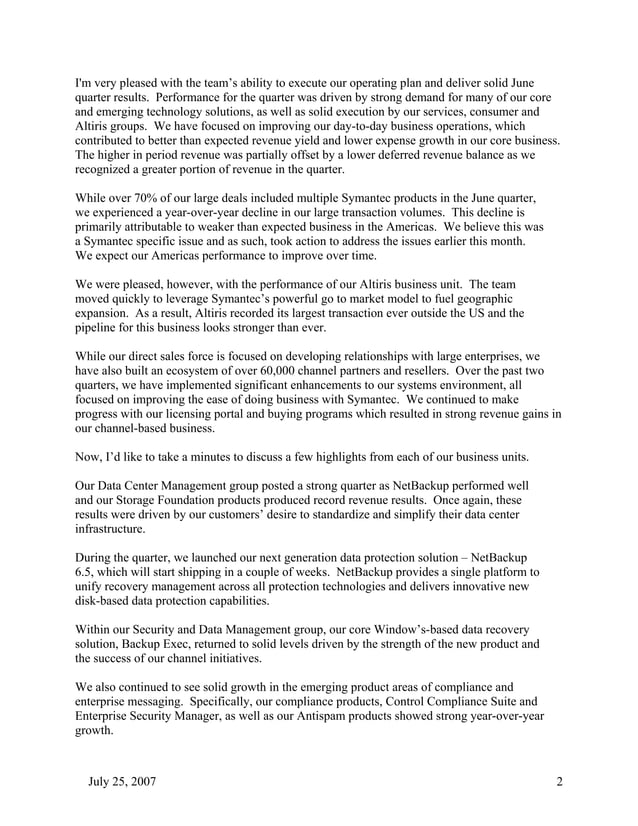 symantec ScriptJun07FINAL | PDF