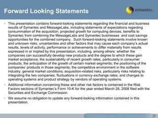 MessageLabs_Investor_Presentation | PPT