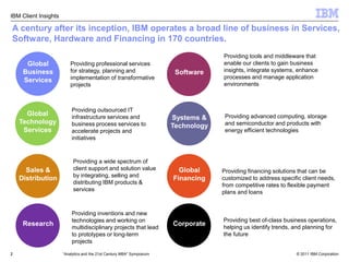 Marketing Analytics at IBM - export | PPT
