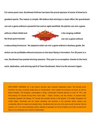 southwest airline ar00 | PDF