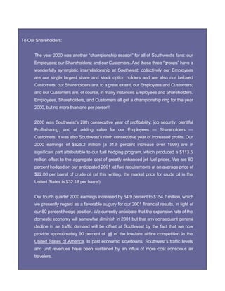 southwest airline ar00 | PDF