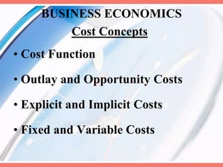 12072018110639-B.ECO -PPT- COST funS.ppt | Business | Business and Finance