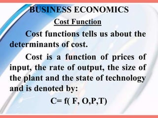 12072018110639-B.ECO -PPT- COST funS.ppt | Business | Business and Finance