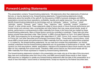 kbr CreditSuissePresentation | PPT