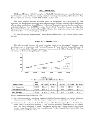 slm 2005ProxyStatementFinal | PDF
