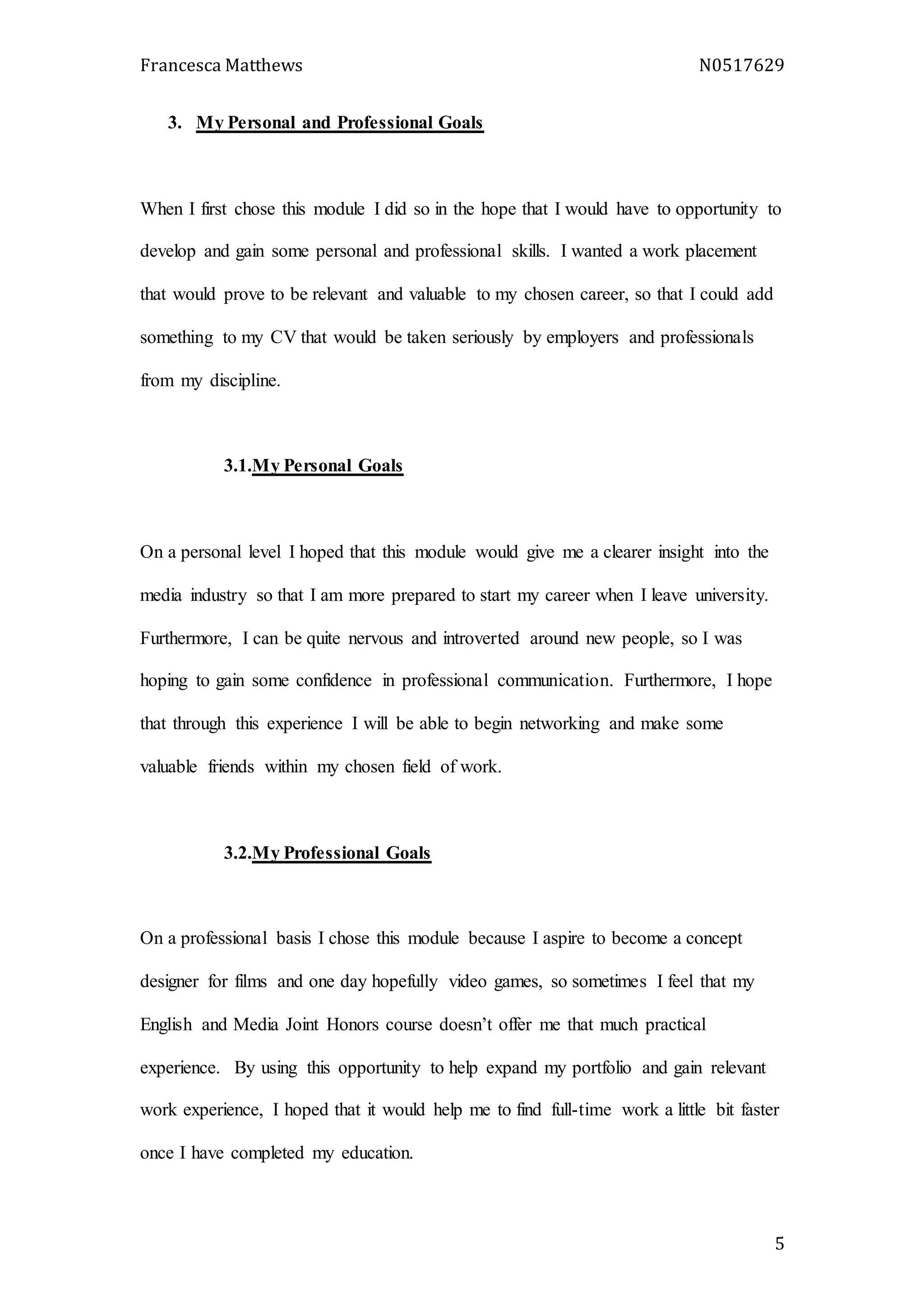 MY WORK EXPERIENCE REPORT | DOCX