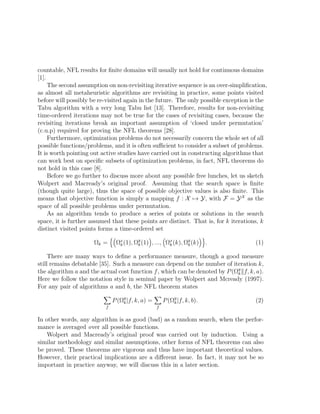 Free Lunch or No Free Lunch: That is not Just a Question? | PDF