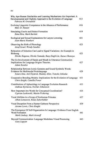 The Evolution Of Language Andrew D M Smith Marieke Schouwstra | PDF