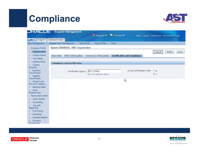 Oracle Slm Whats New In Supplier Onboarding Through Oracle Pdf Business Business And