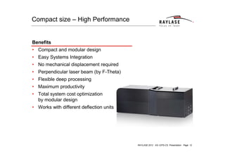 New RAYLASE Products for 3D material processing | PPT