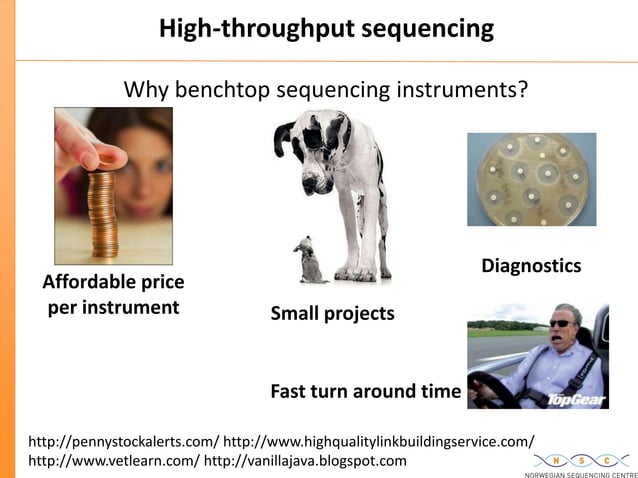 Updated: New High Throughput Sequencing technologies at the Norwegian ...