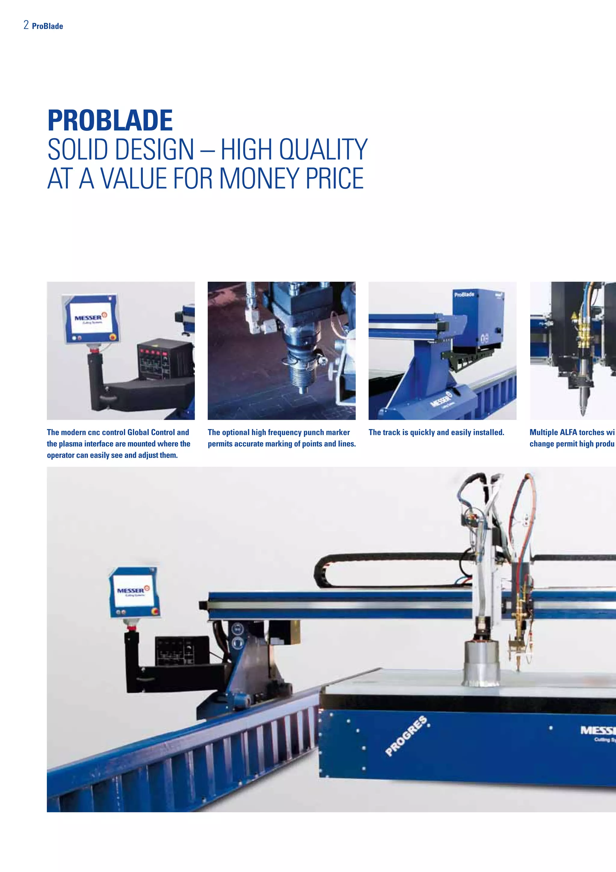 CNC Cutting Machine for Plasma & Oxyfuel - ProBlade | PDF
