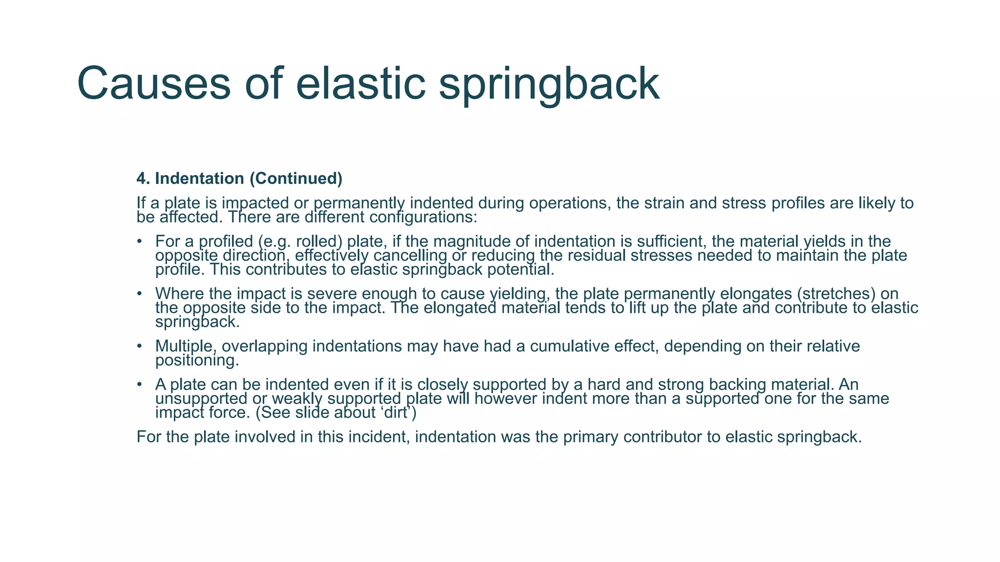 Elastic springback in plates - Theo Kahl | PPTX