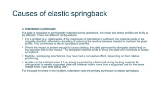Elastic springback in plates - Theo Kahl | PPTX