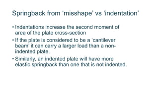 Elastic springback in plates - Theo Kahl | PPTX