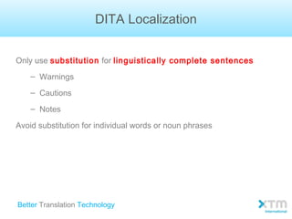 DITA for Localization | PPT