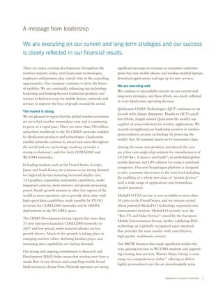 qualcomm annual reports 2007 | PDF