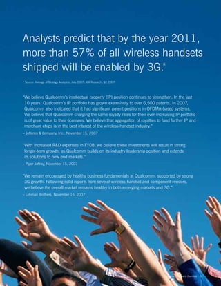 qualcomm annual reports 2007 | PDF