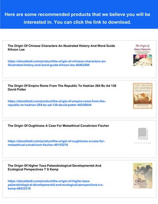The Origin Of Almost Everything New Scientist | PDF