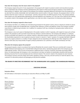 bed bath&beyond Proxy2007 | PDF