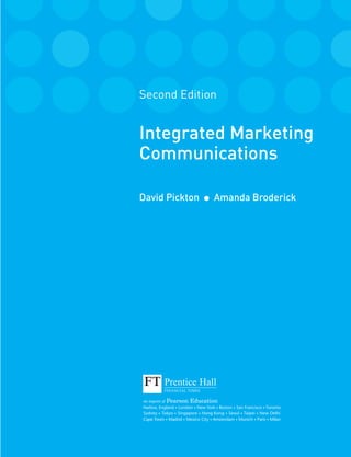 Integrated Marketing Communications 2nd Edition David Pickton | PDF