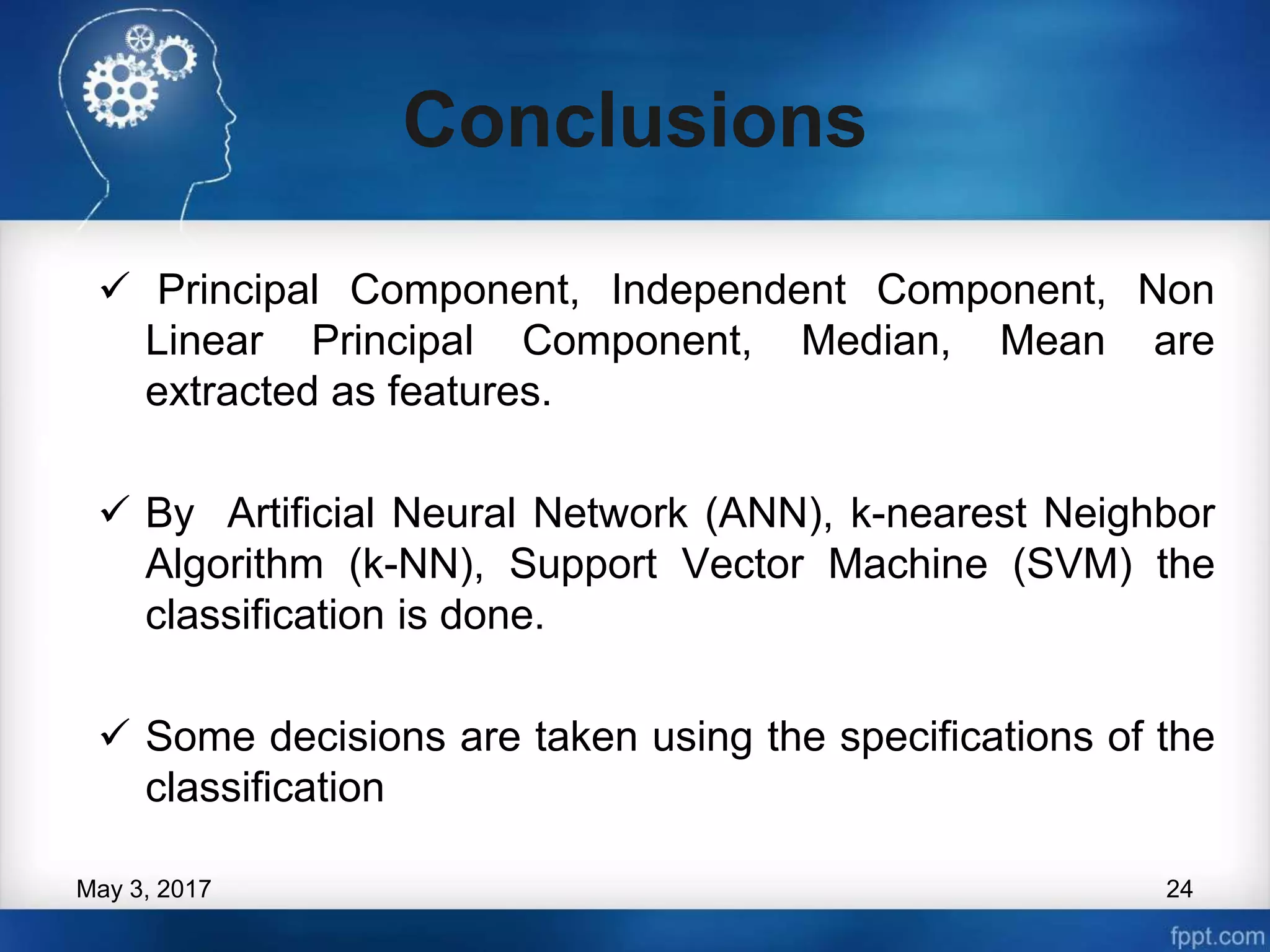 Feature Extraction And Classification Of Nirs Data Ppt