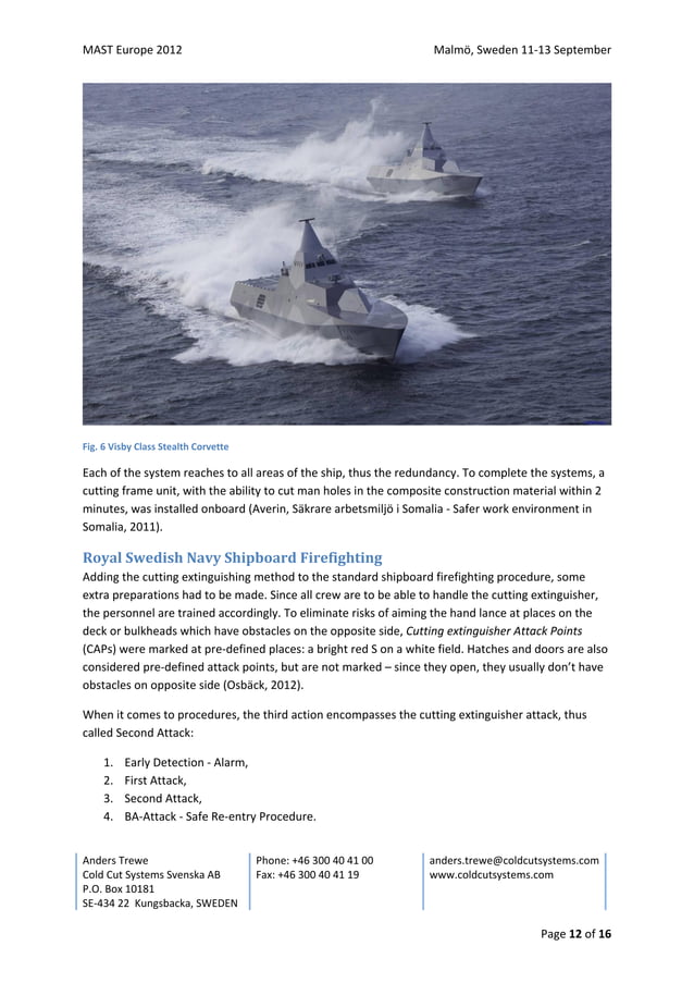 Efficient and Safe Shipboard Firefighting – More Cooling with Less ...