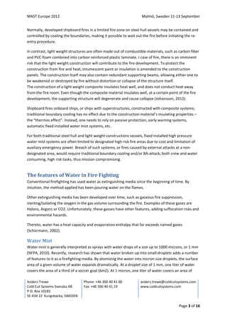 Efficient and Safe Shipboard Firefighting – More Cooling with Less ...