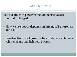 Understanding Power Dynamics at Work | PDF
