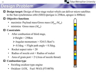Multi-Disciplinary Conceptual Design of Multi-Stage Hybrid Rocket using Genetic Algorithm and ...