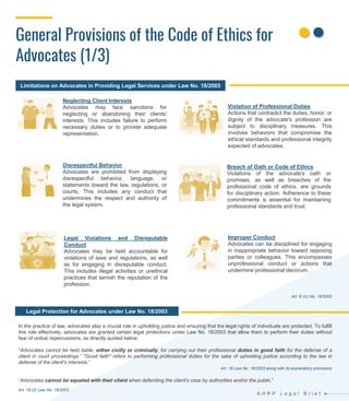 The Advocate Profession’s Principle of Prudence in Providing Legal ...