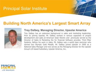 BUILDING THE LARGEST SOLAR SMART ARRAY IN NORTH AMERICA: Behind the ...