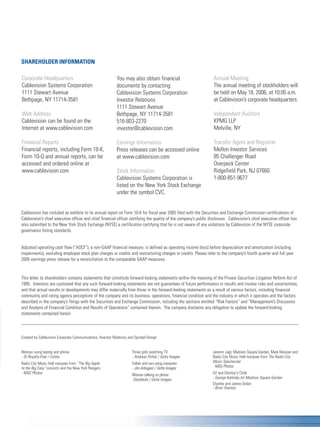 cablevision systems 2005ar | PDF