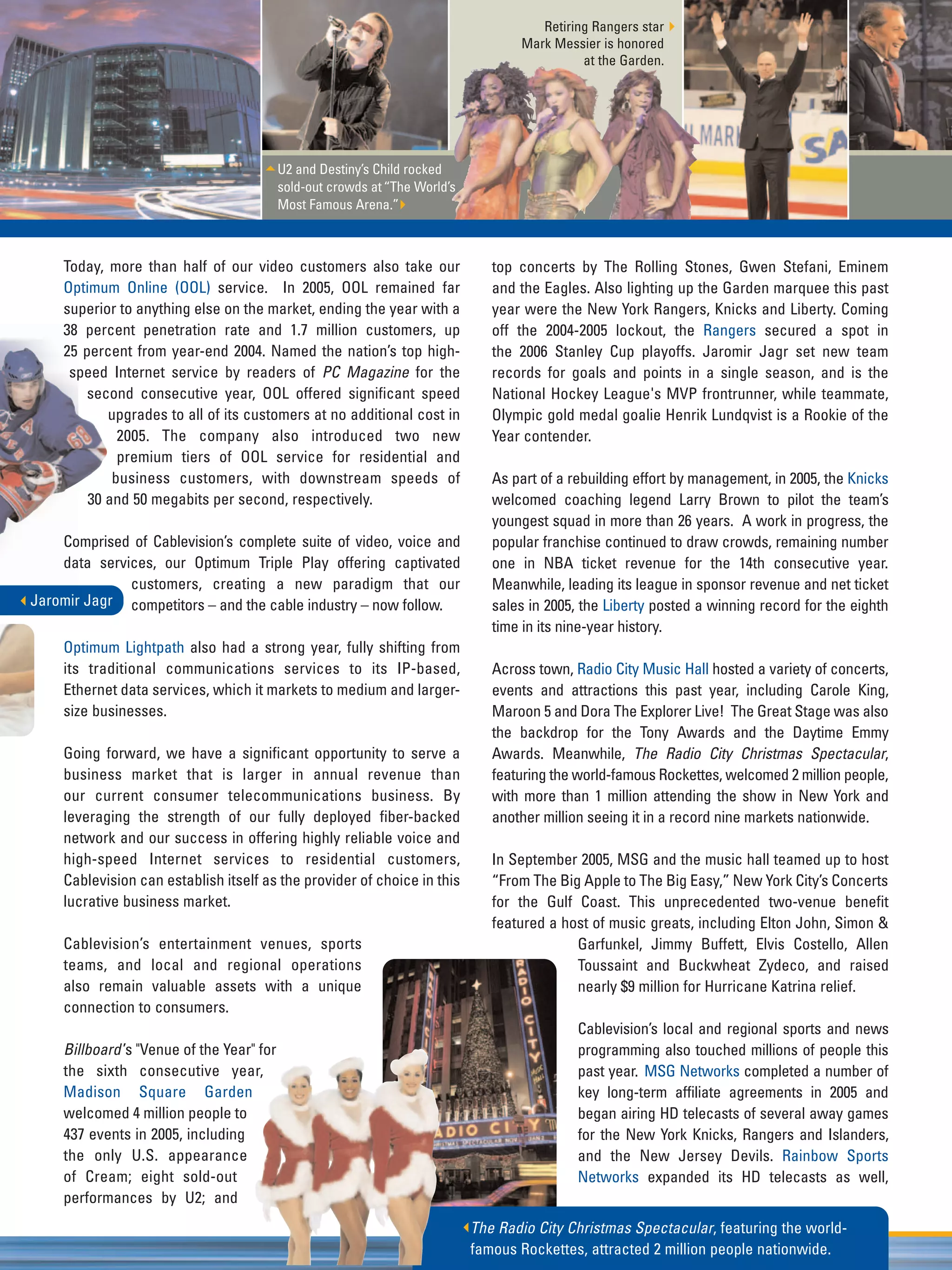 cablevision systems 2005ar | PDF