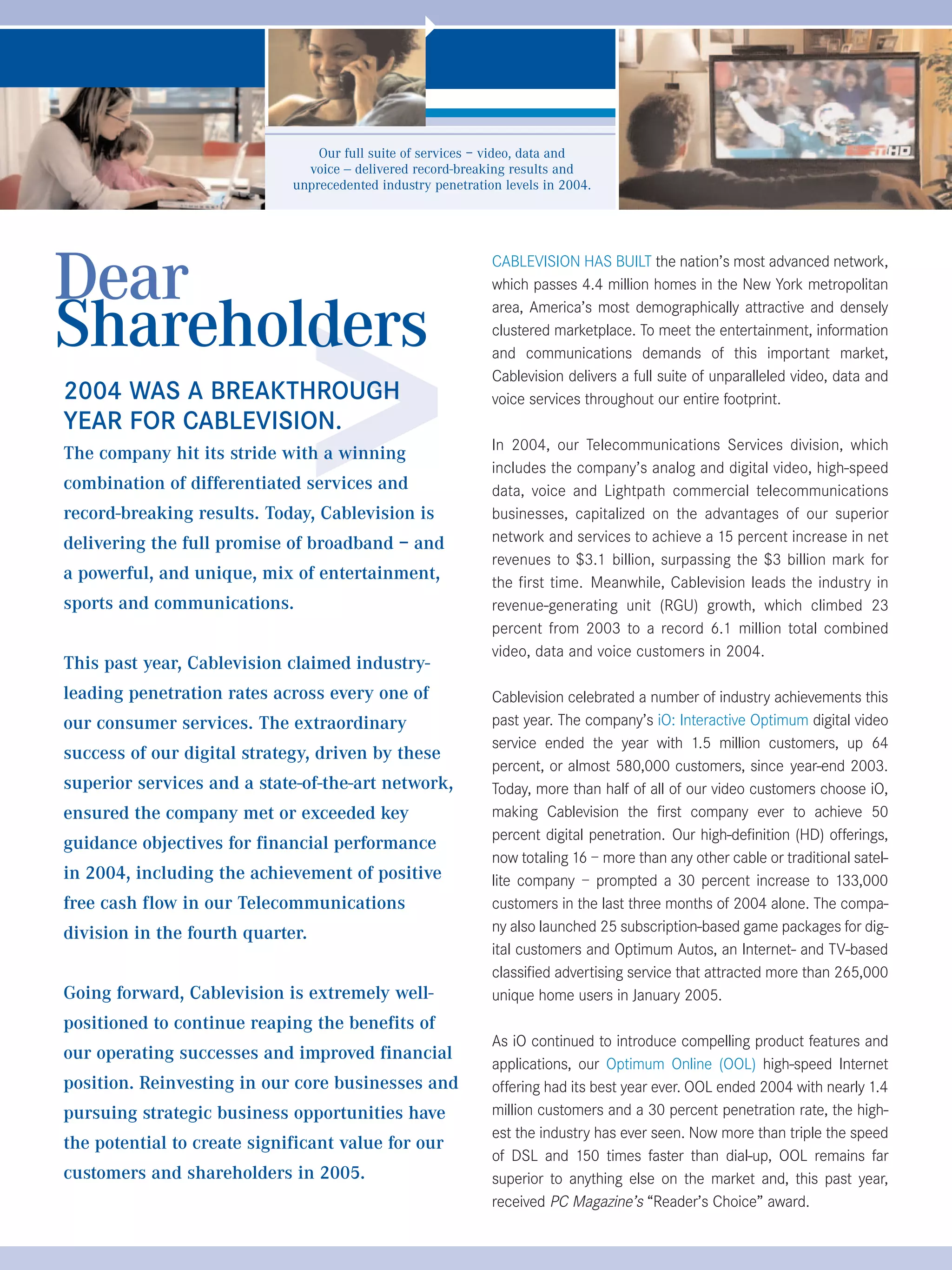 cablevision systems 2004ar | PDF