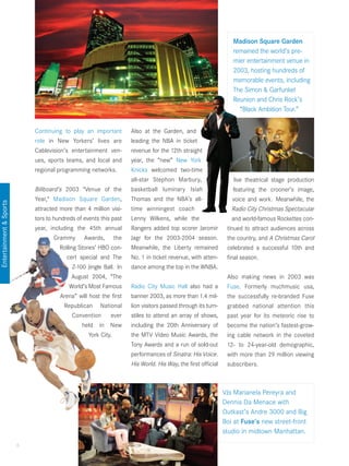 cablevision systems 2003ar | PDF